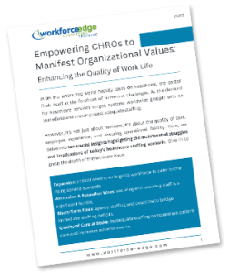 Workforce Edge for Healthcare Organizations - Workforce Edge Healthcare